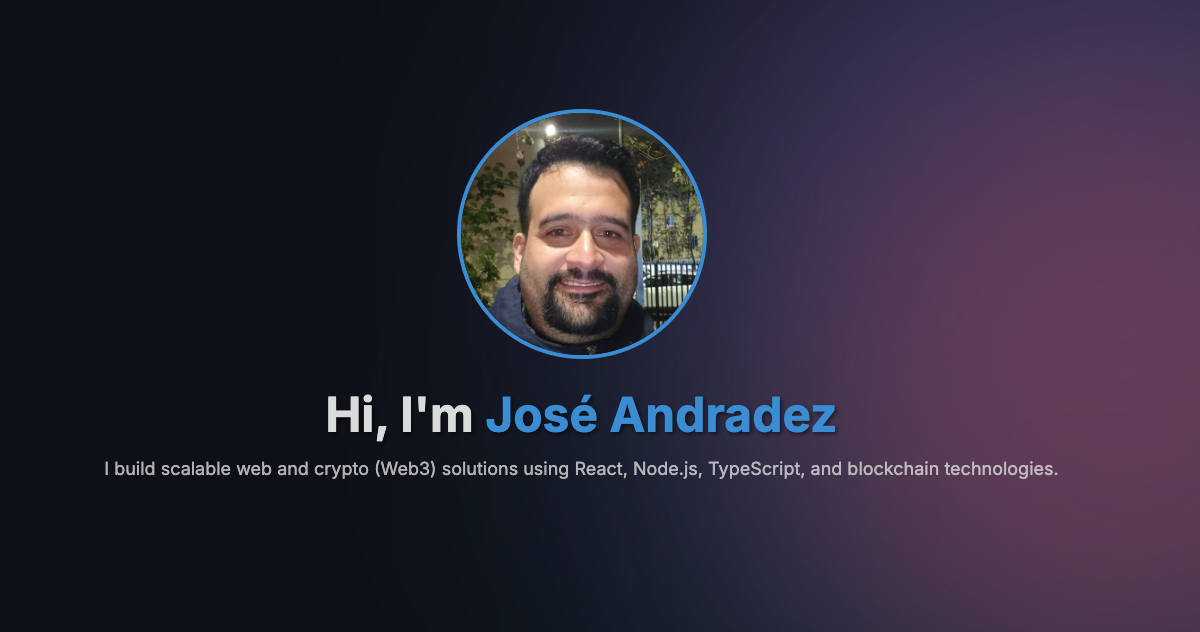 José Andradez - Developer Portfolio